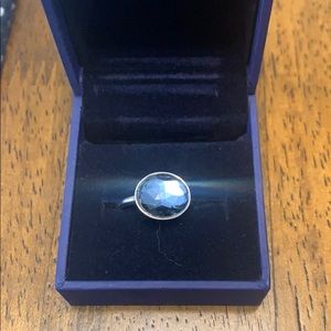 Swarovski | Jewelry | Swarovski Blue Crystal Silver Ring | Poshmark